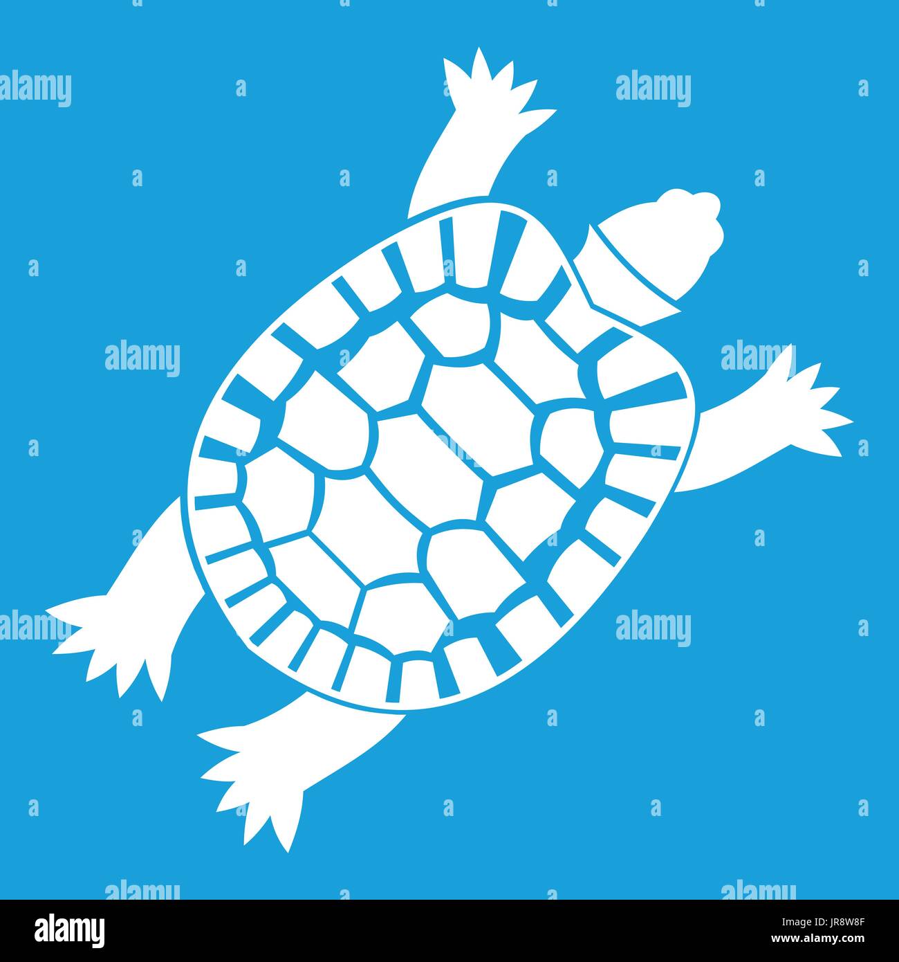 Turtle icon white Stock Vector Image & Art - Alamy
