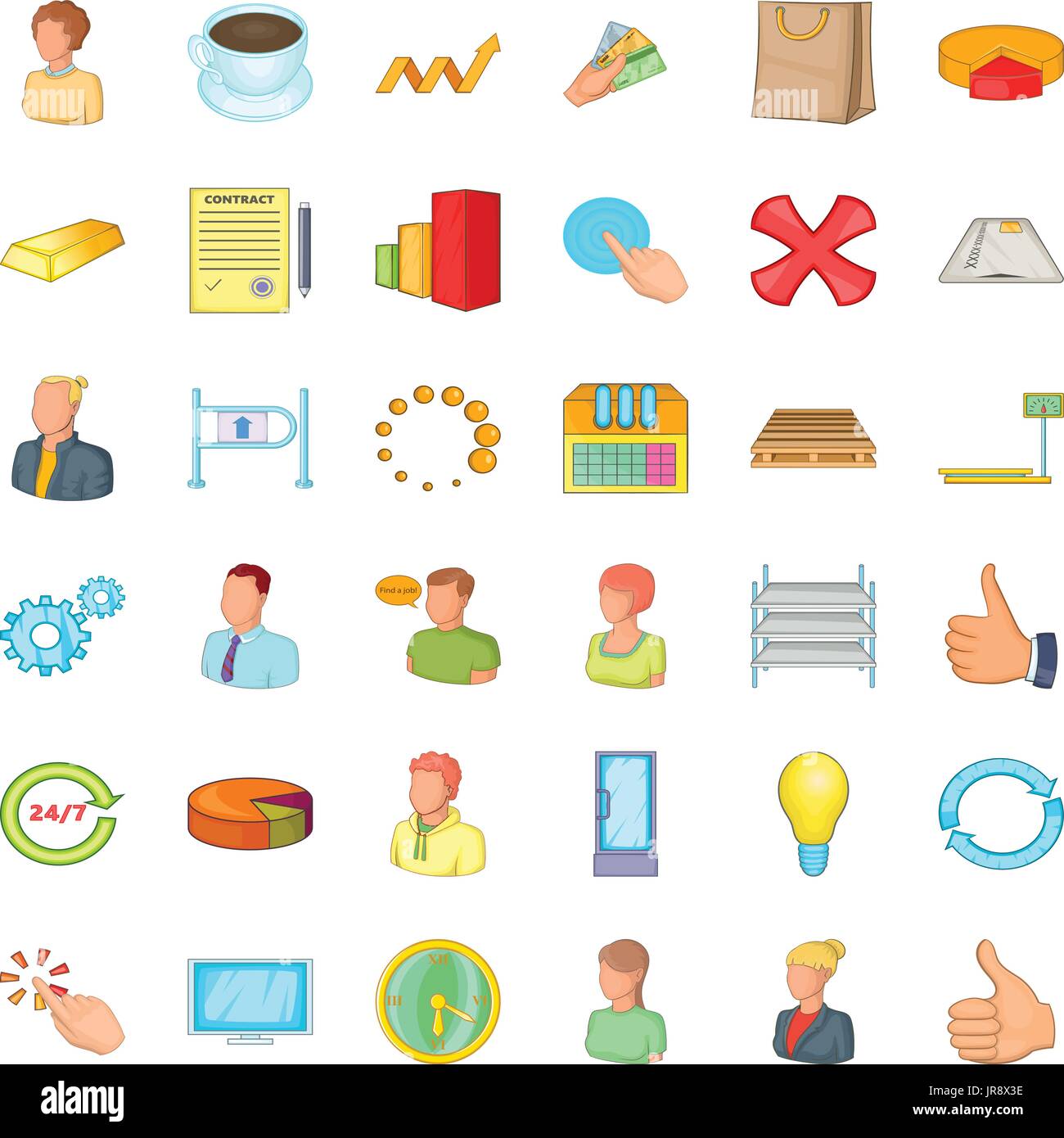 Big corporation icons set, cartoon style Stock Vector Image & Art - Alamy