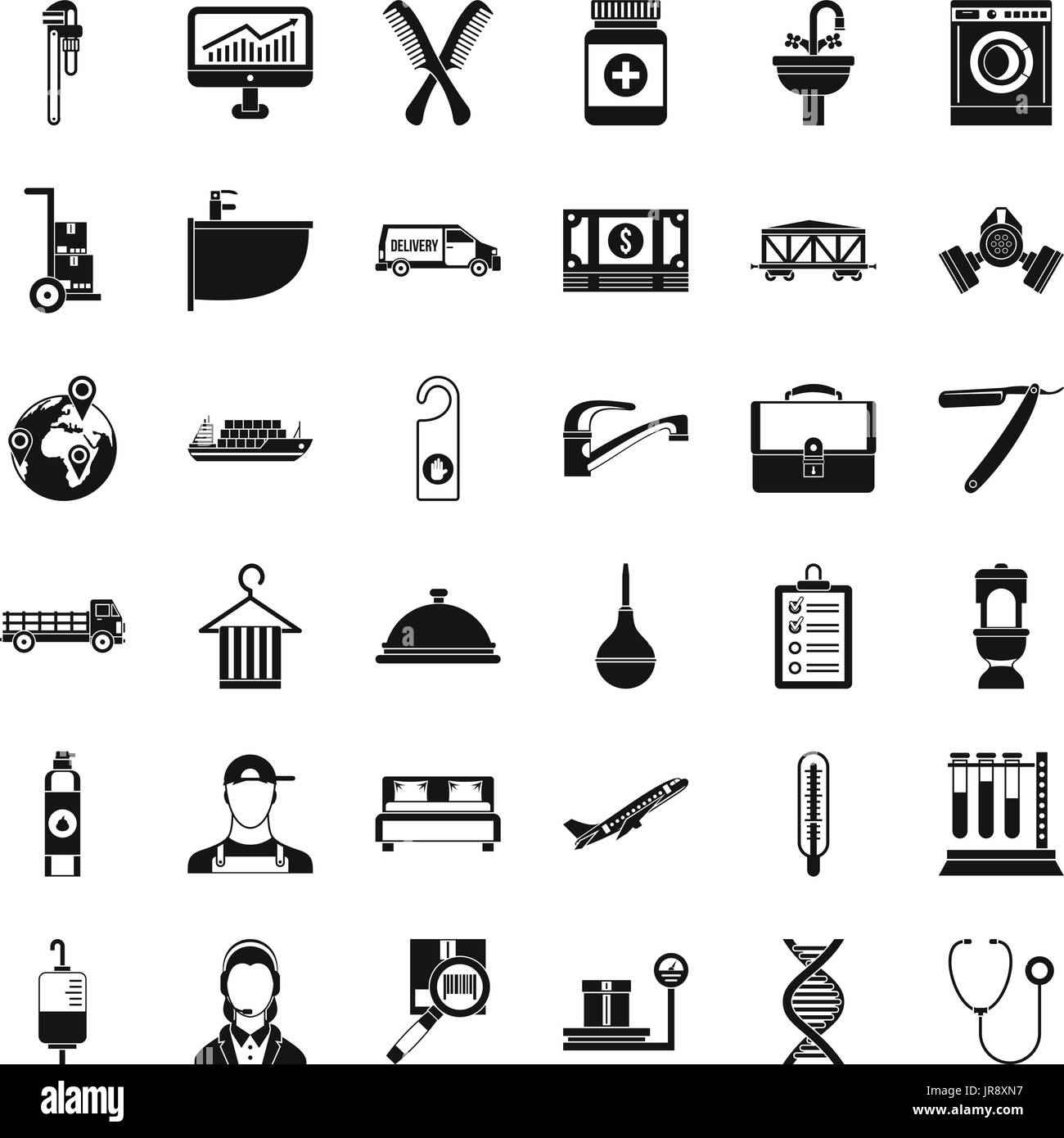 Craft icons set, simple style Stock Vector Image & Art - Alamy