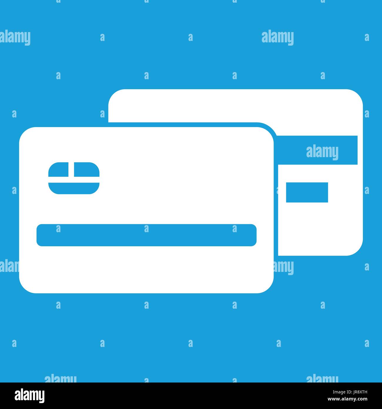 Credit card icon white Stock Vector Image & Art - Alamy