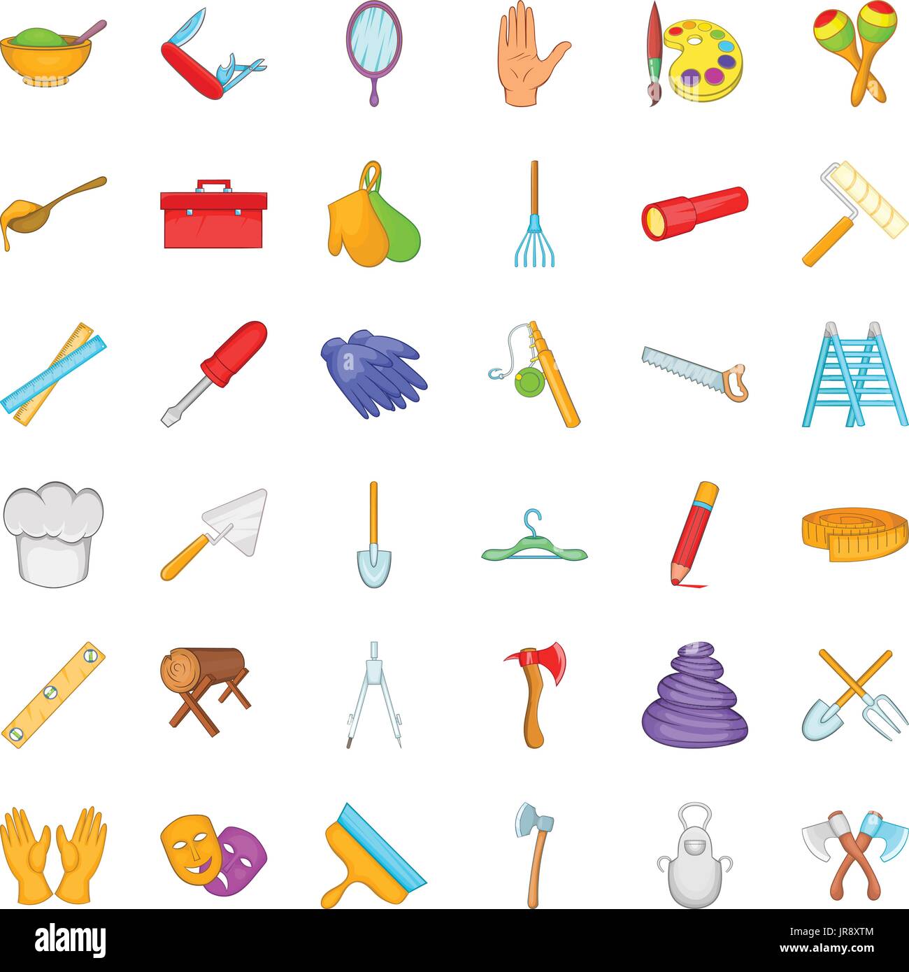 Occupation icons set, cartoon style Stock Vector Image & Art - Alamy