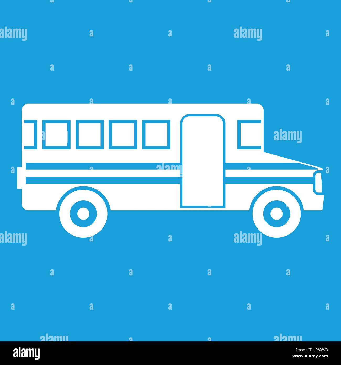 School bus icon white Stock Vector Image & Art - Alamy