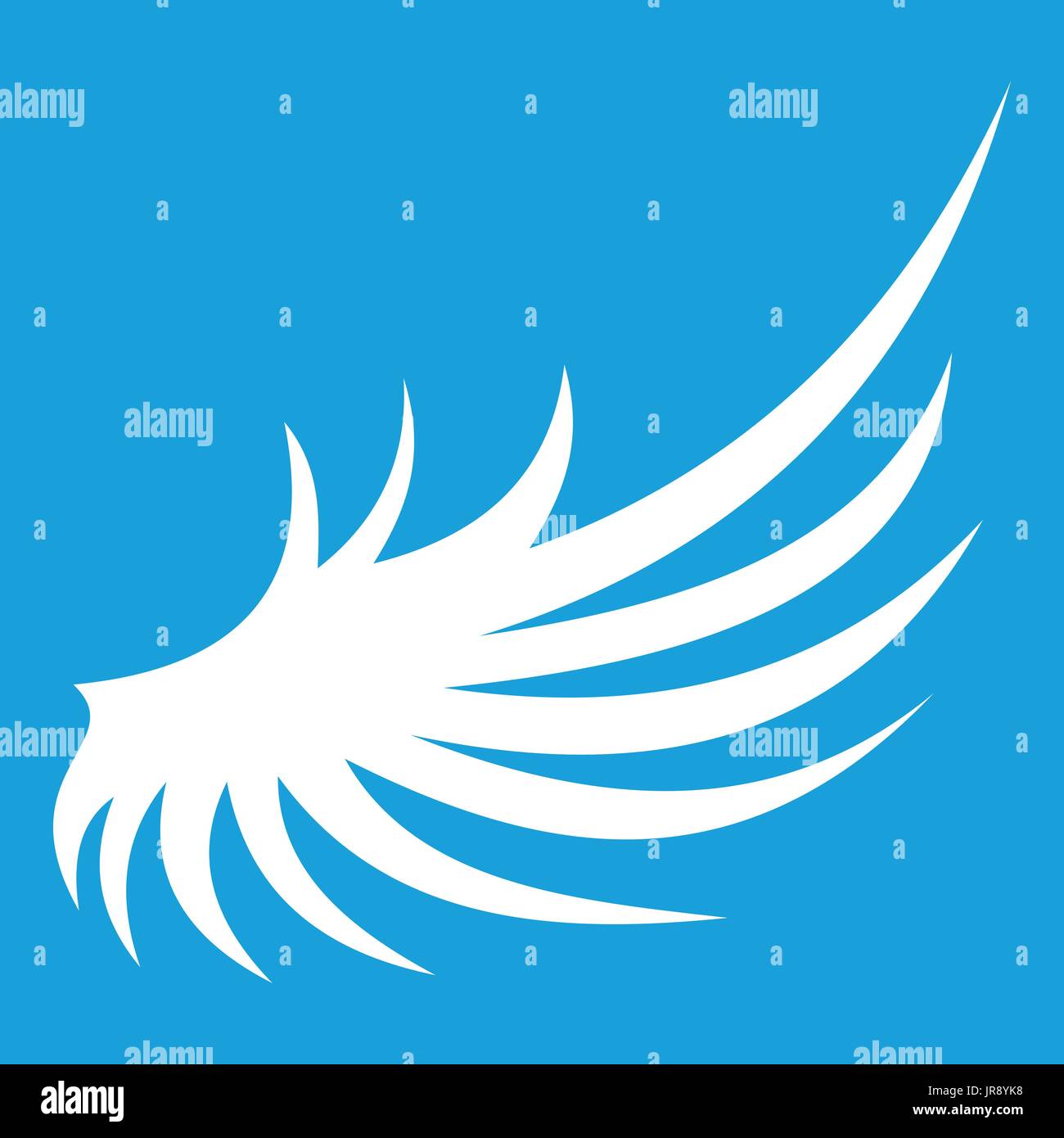 Wing icon white Stock Vector Image & Art - Alamy