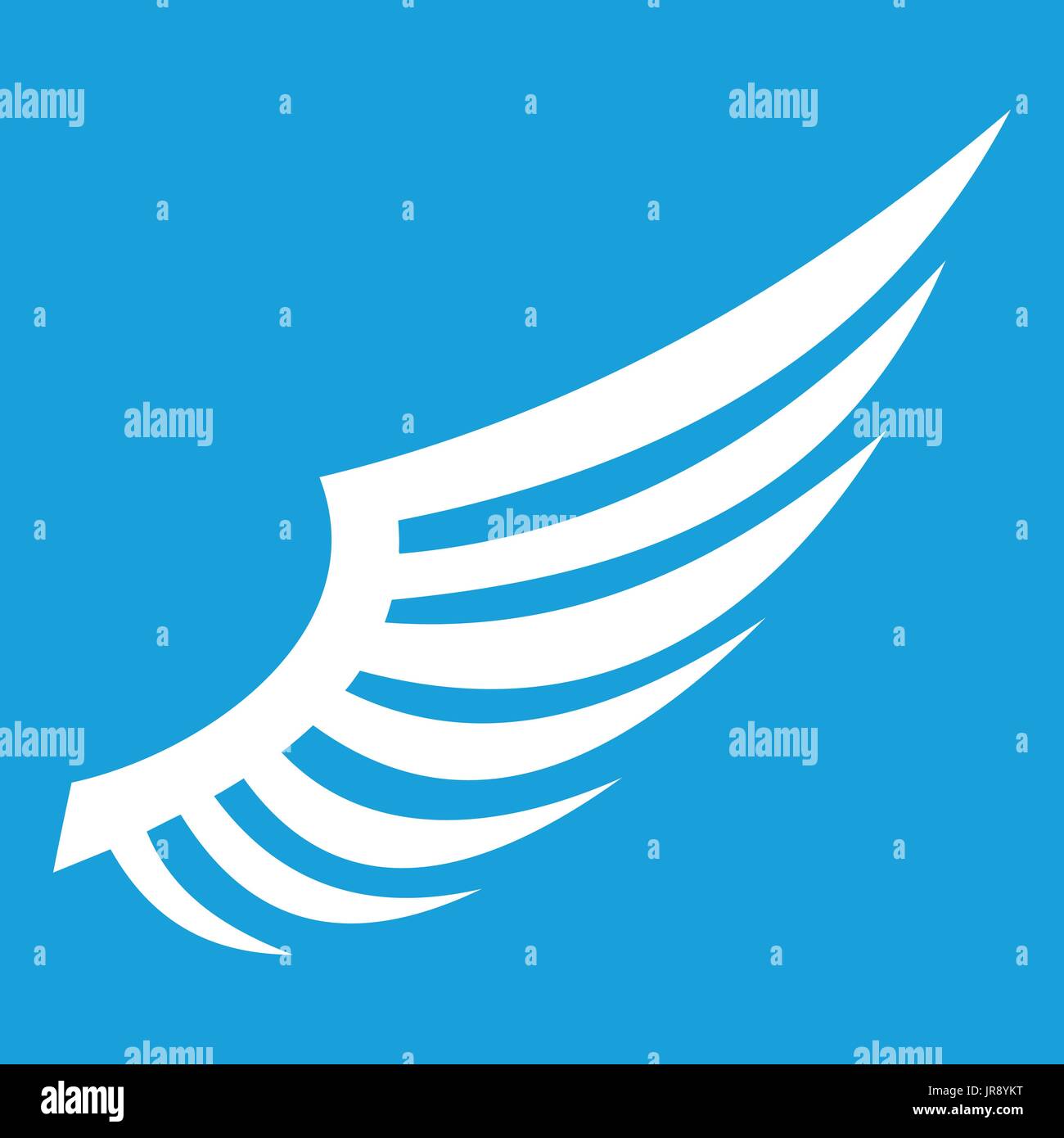 Wing icon white Stock Vector Image & Art - Alamy