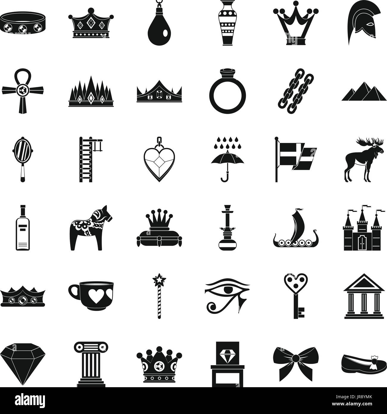 Amulet icons set, simple style Stock Vector Image & Art - Alamy