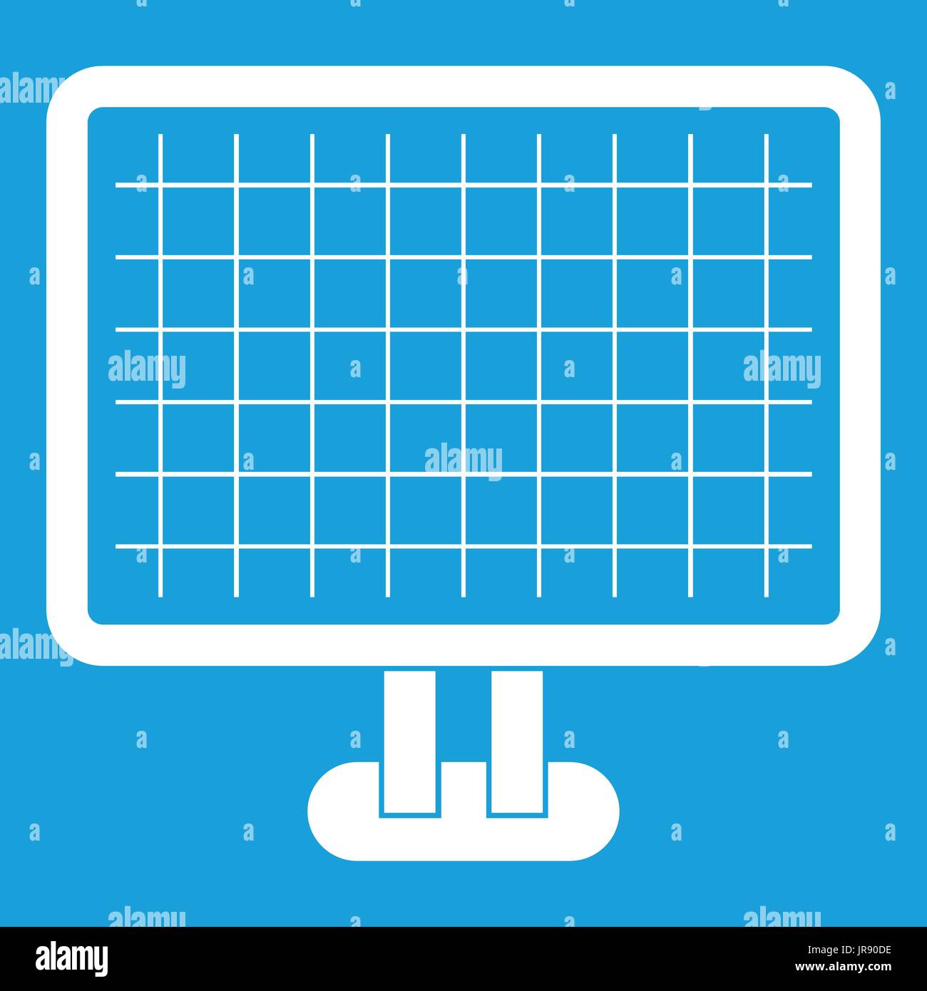 Computer monitor icon white Stock Vector Image & Art - Alamy