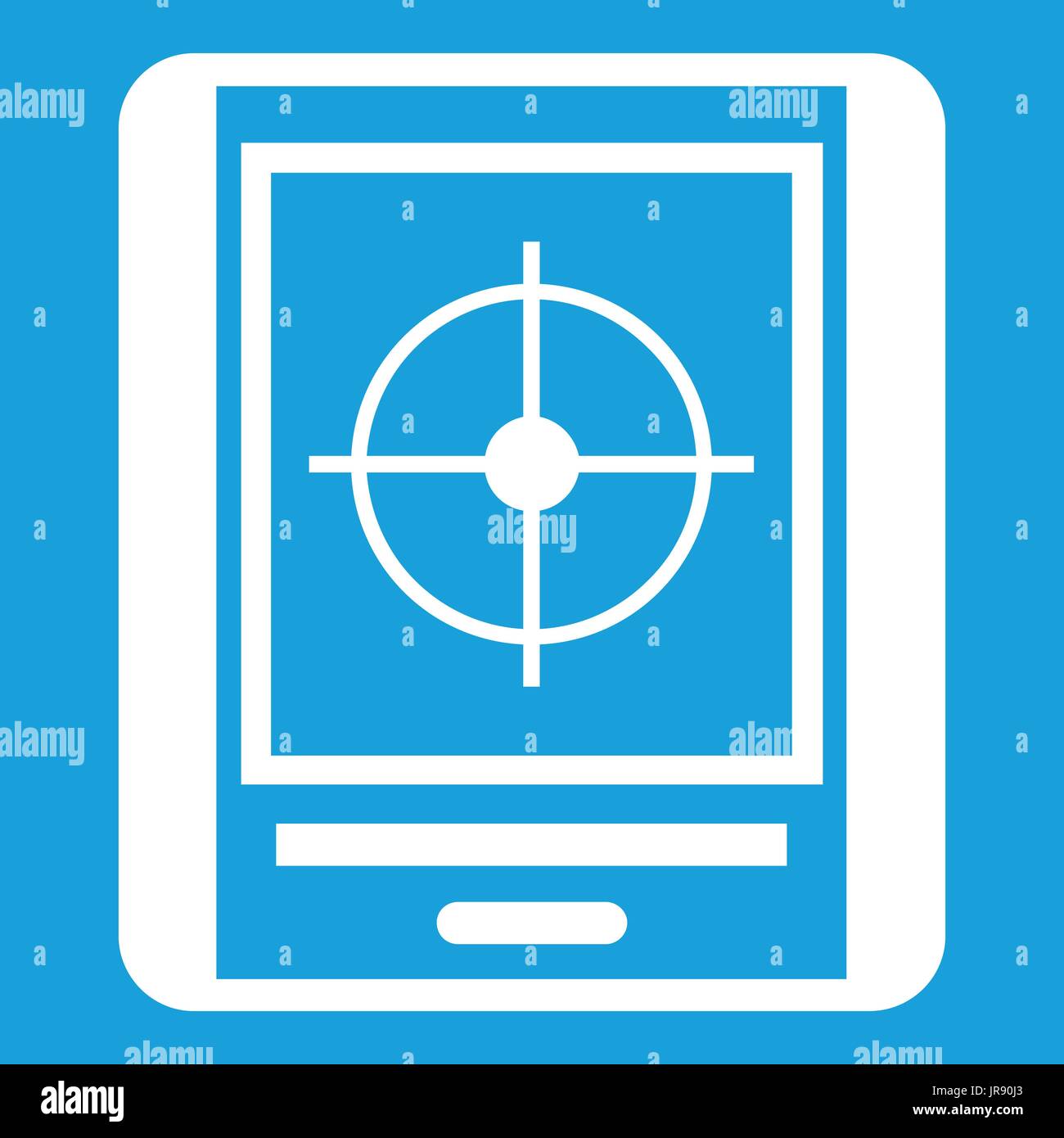 Radar icon white Stock Vector Image & Art - Alamy