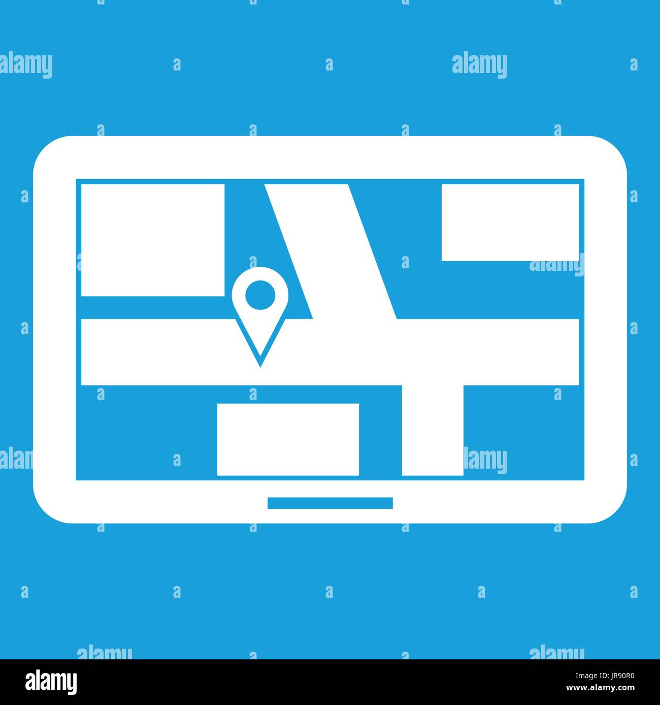 Navigation icon white Stock Vector Image & Art - Alamy