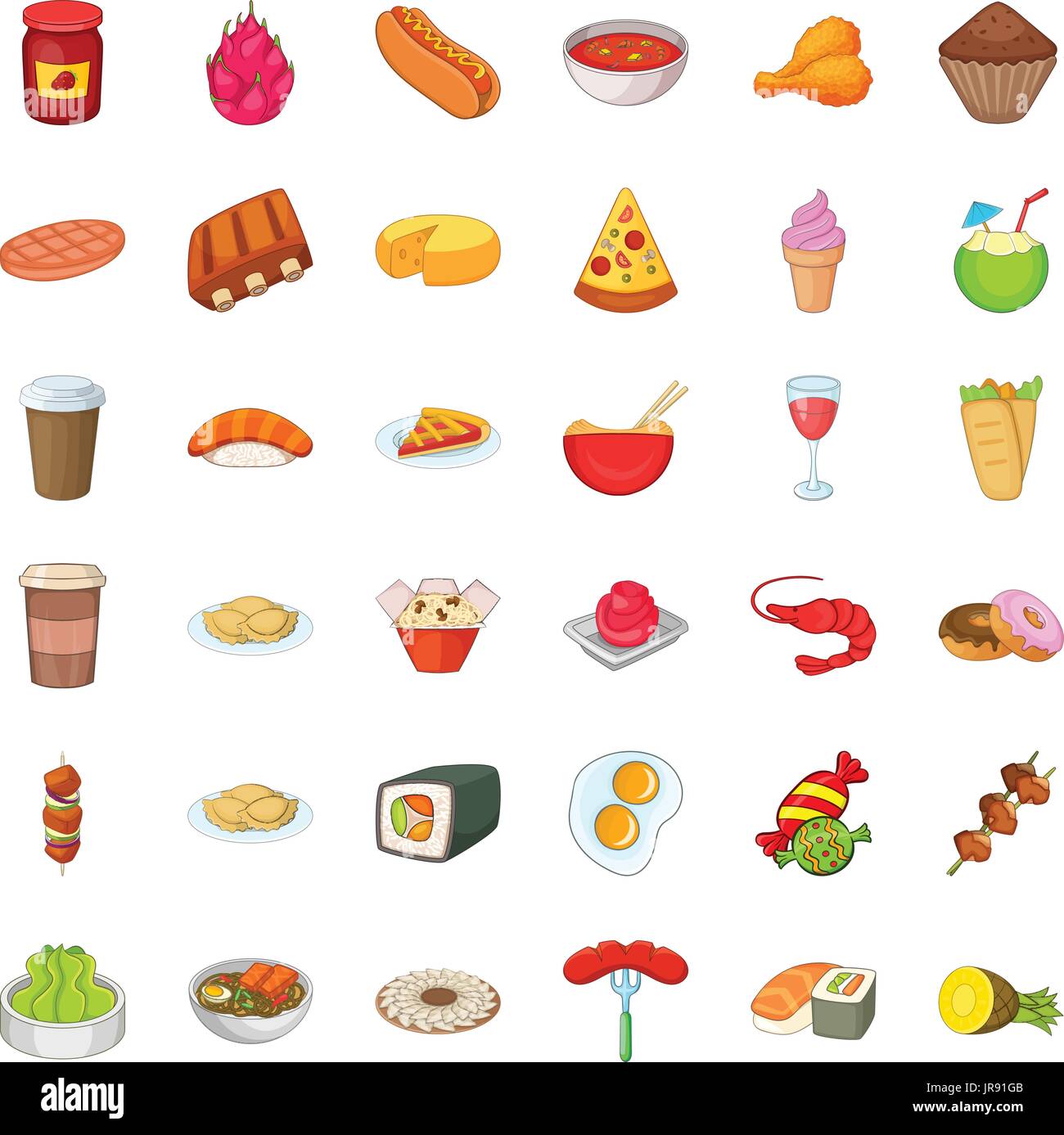 Cooking kitchen icons set, cartoon style Stock Vector Image & Art - Alamy