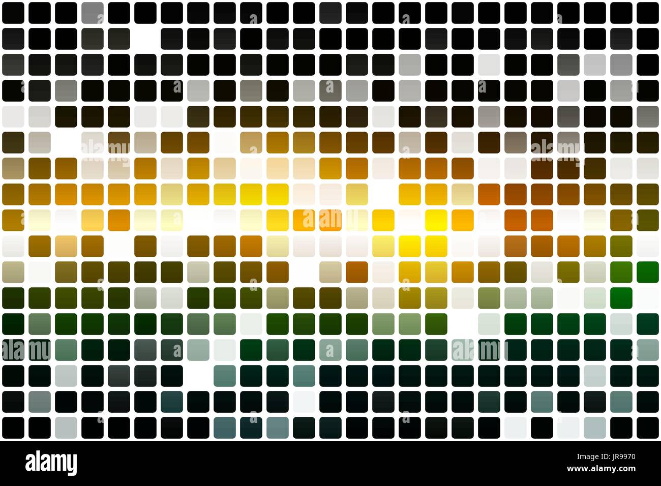 Brown orange green occasional opacity vector square tiles mosaic over ...