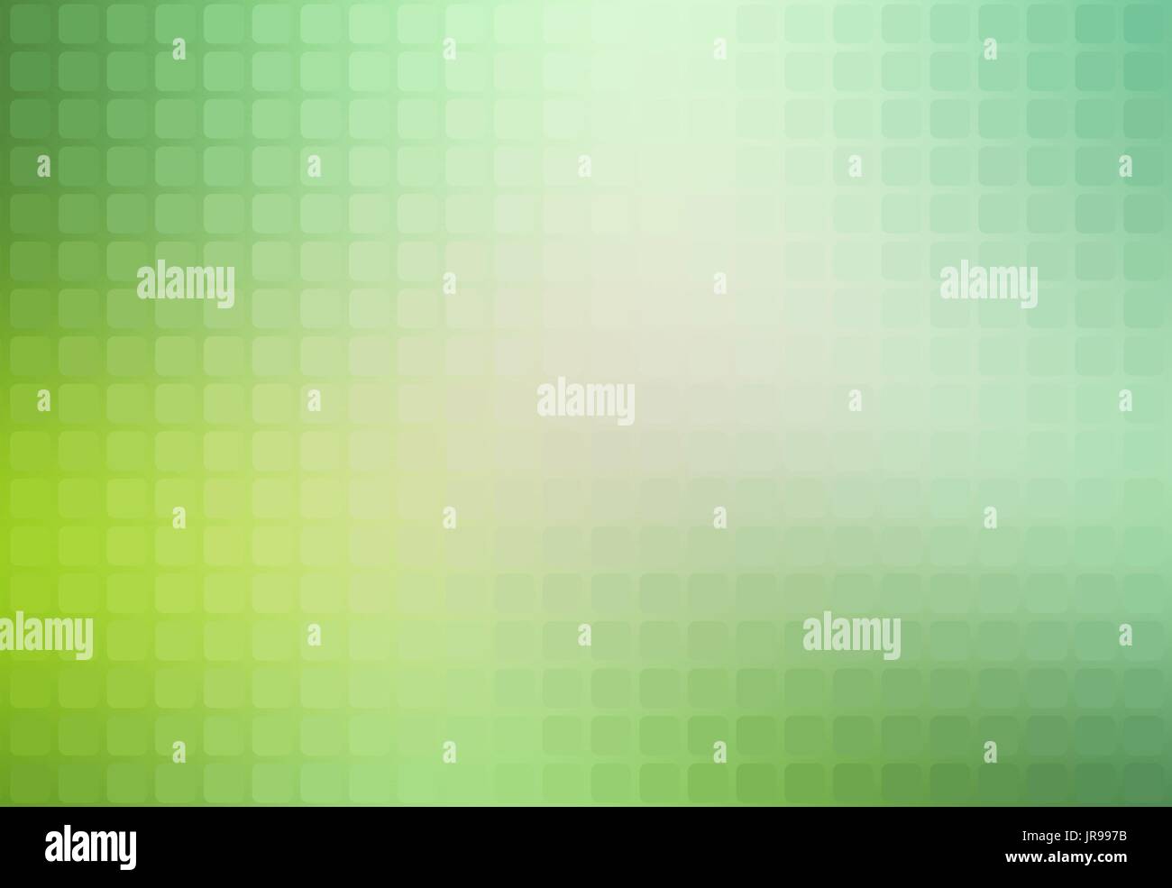 Light green shades vector abstract rounded corners square tiles mosaic ...