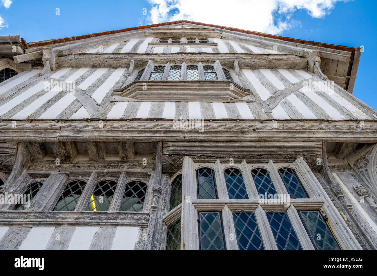 The timber framed Tudor Guildhall at Lavenham, Suffolk Stock Photo - Alamy