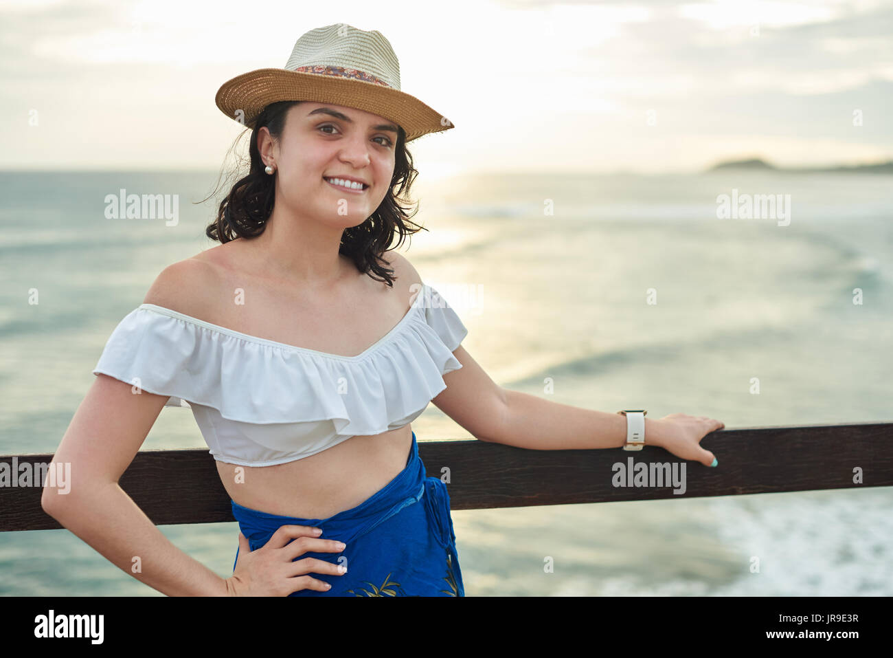 Woman sunset dress hi-res stock photography and images - Alamy