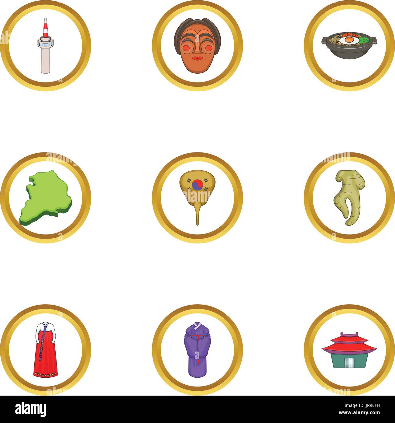 Royal korean art Stock Vector Images - Alamy