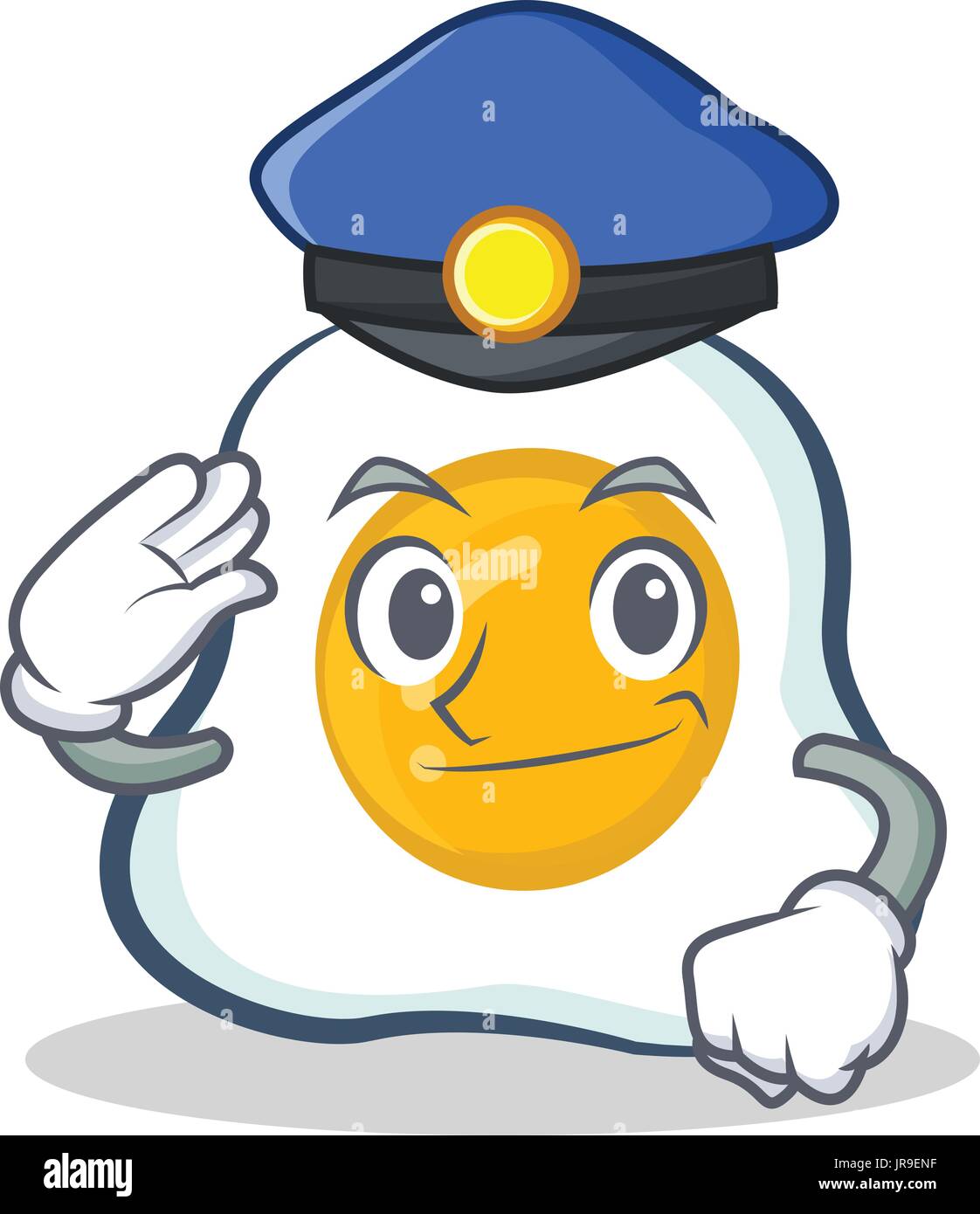 Police fried egg character cartoon vector Stock Vector Image & Art - Alamy