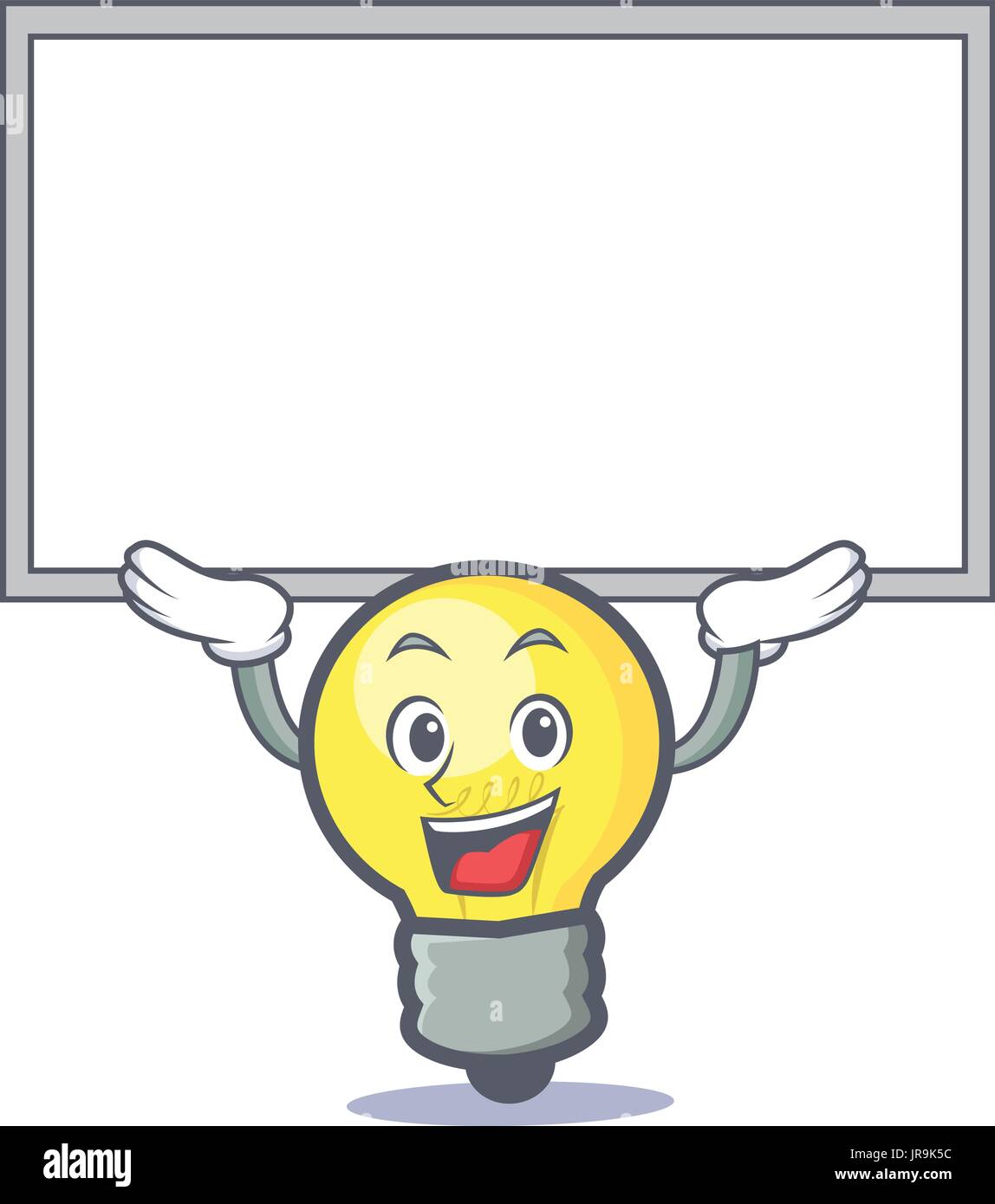 Up board light bulb character cartoon Stock Vector Image & Art - Alamy