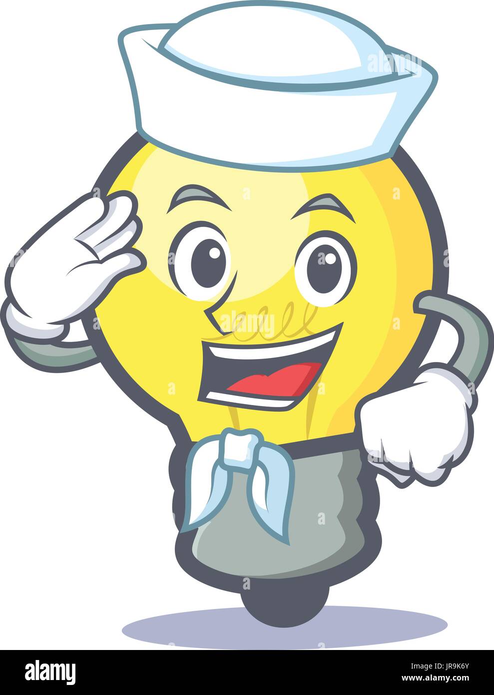 Sailor light bulb character cartoon Stock Vector Image & Art - Alamy