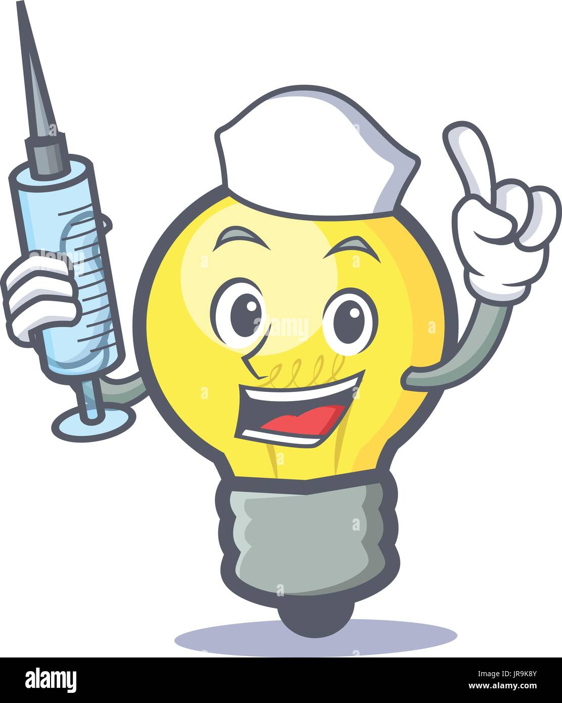 Nurse light bulb character cartoon Stock Vector Image & Art - Alamy