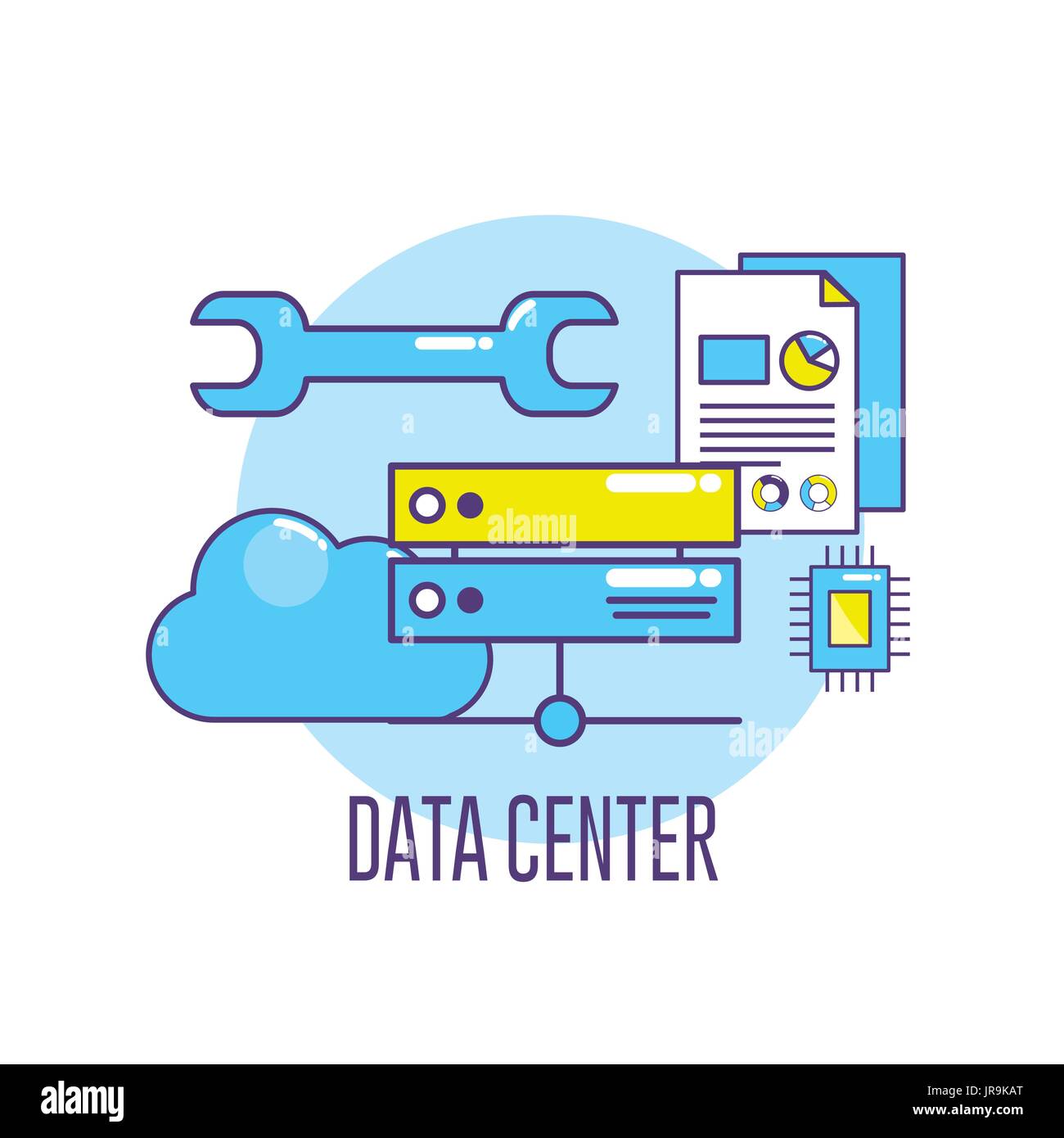 technology banner data center connecting Stock Vector Image & Art - Alamy