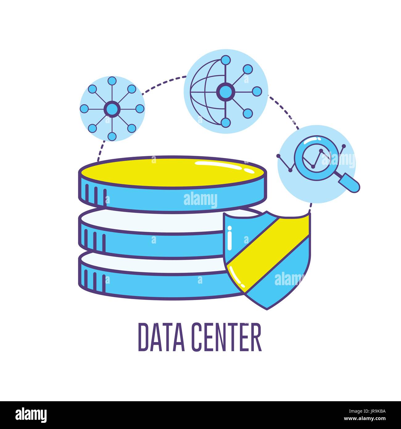 Technology banner data center Cut Out Stock Images & Pictures - Alamy