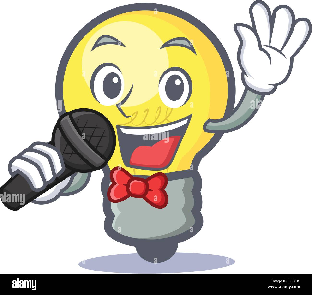Light bulb cartoon smiley hi-res stock photography and images - Alamy