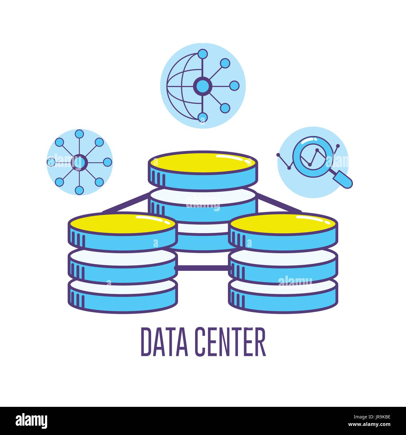 Technology banner data center Cut Out Stock Images & Pictures - Alamy