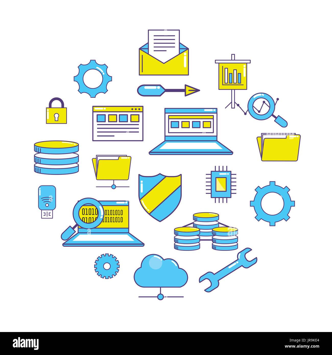 Data center connection tools hi-res stock photography and images - Alamy