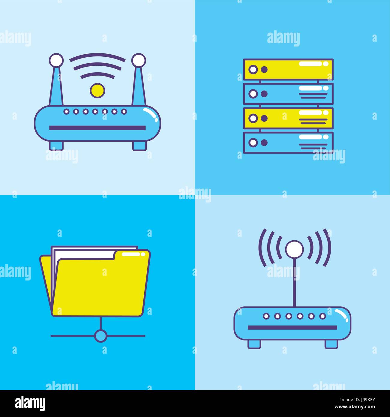 set technology data center connection Stock Vector Image & Art - Alamy