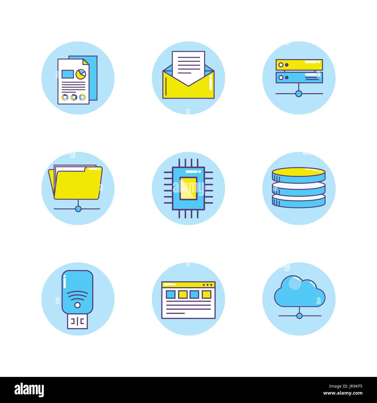 set technology data center connection Stock Vector Image & Art - Alamy