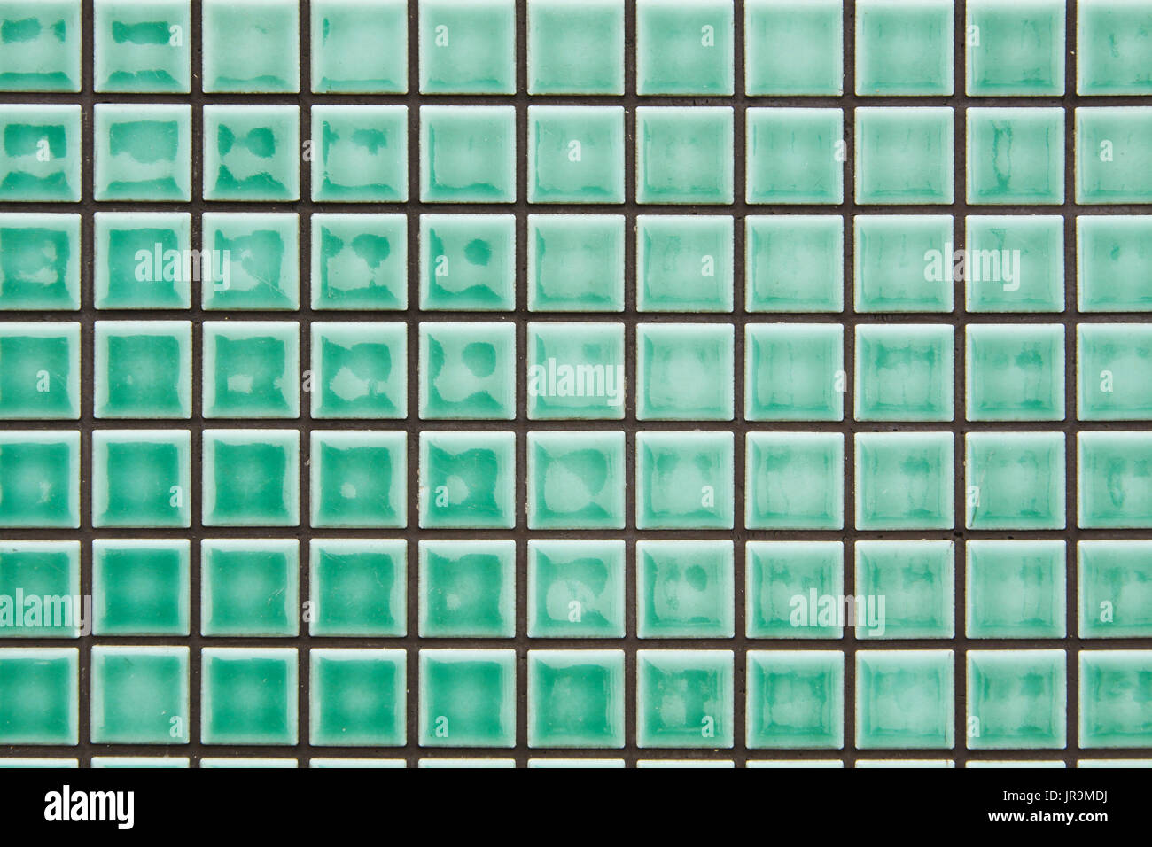 green mosaic tile texture wall Stock Photo - Alamy