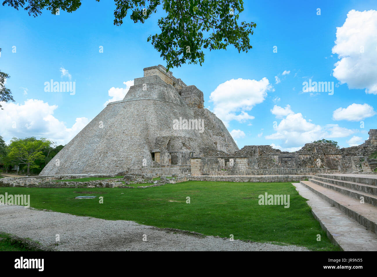 Great Pyramid, Uxmal, an ancient Maya city of the classical period. One ...