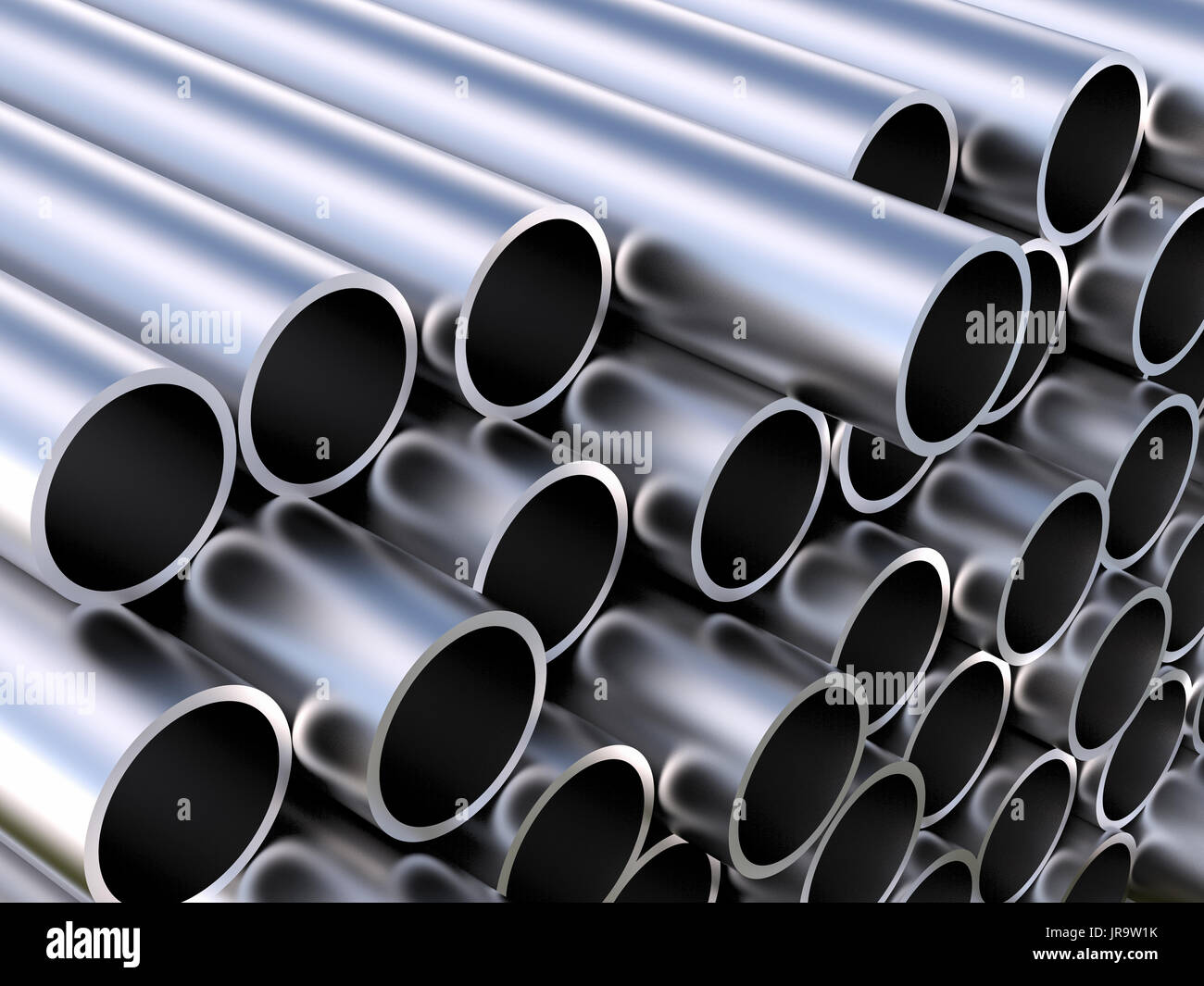 Silver pipes metal plumbing hi-res stock photography and images - Alamy