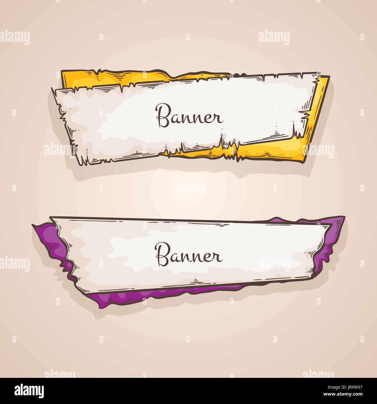Old banners vector collection Stock Vector Image & Art - Alamy