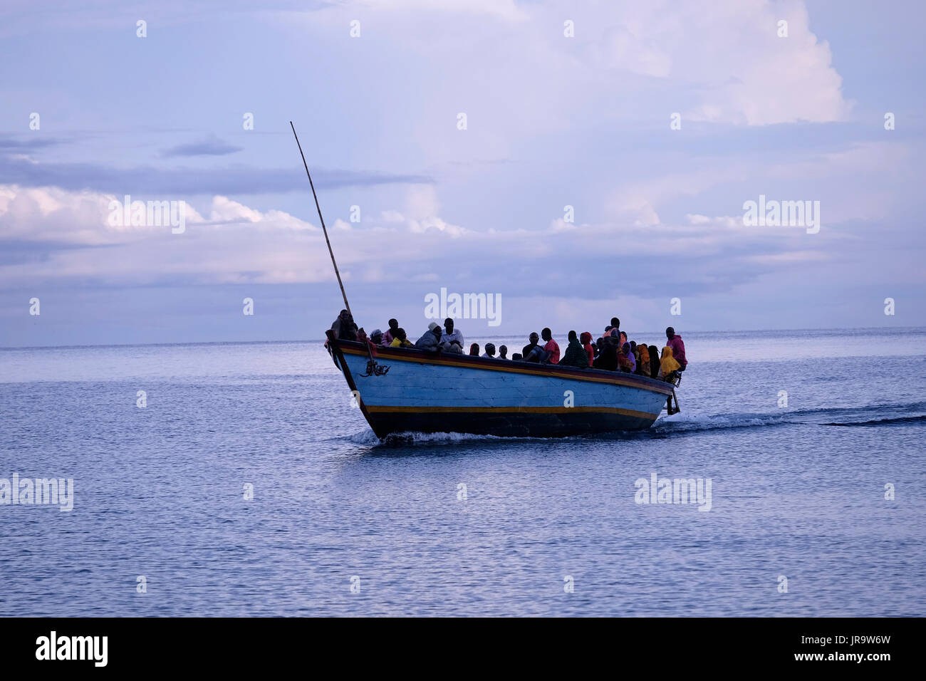 Africa boat overloaded hi-res stock photography and images - Alamy