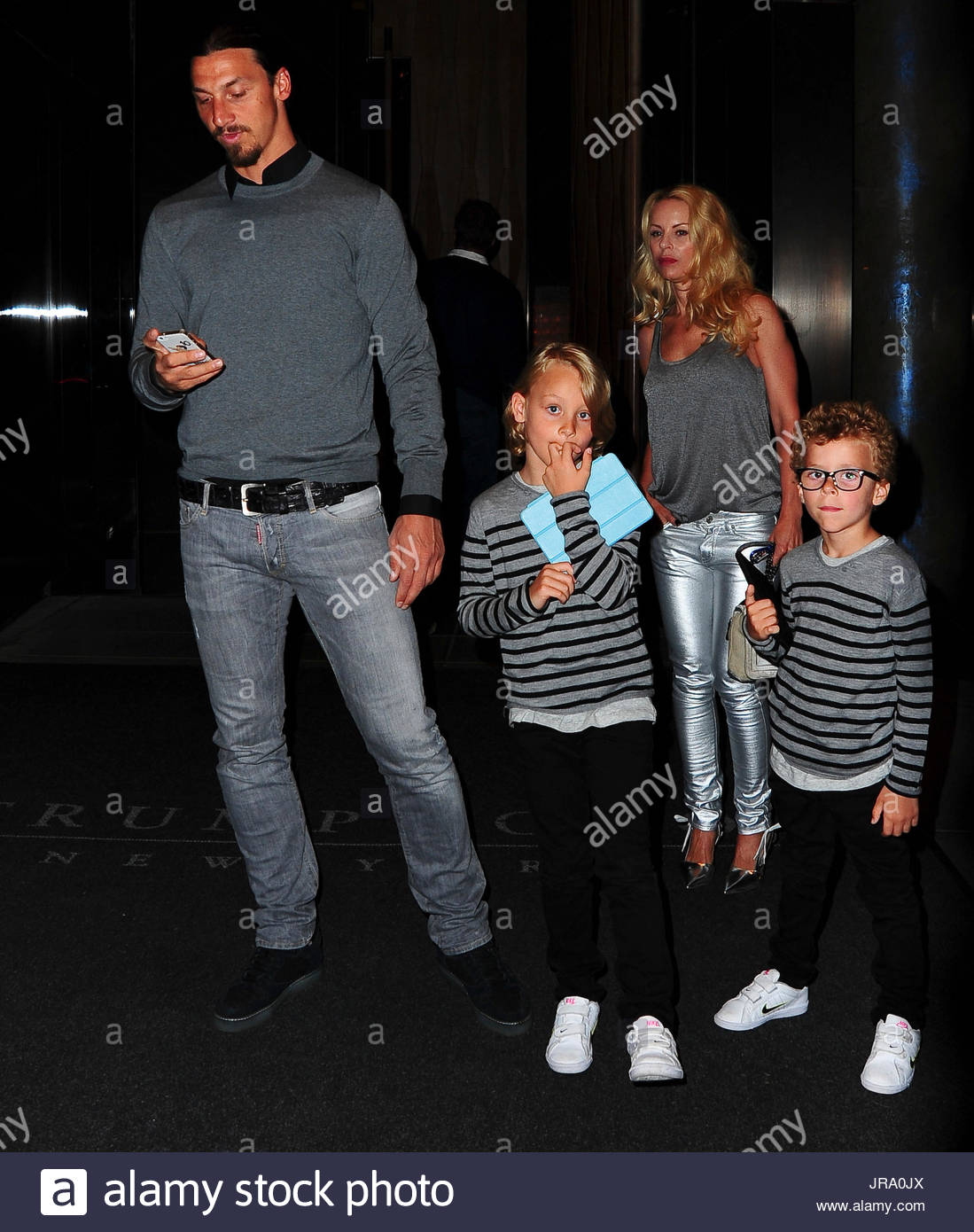 Zlatan Ibrahimovic and Helena Seger. Swedish Footballer, Zlatan Stock ...