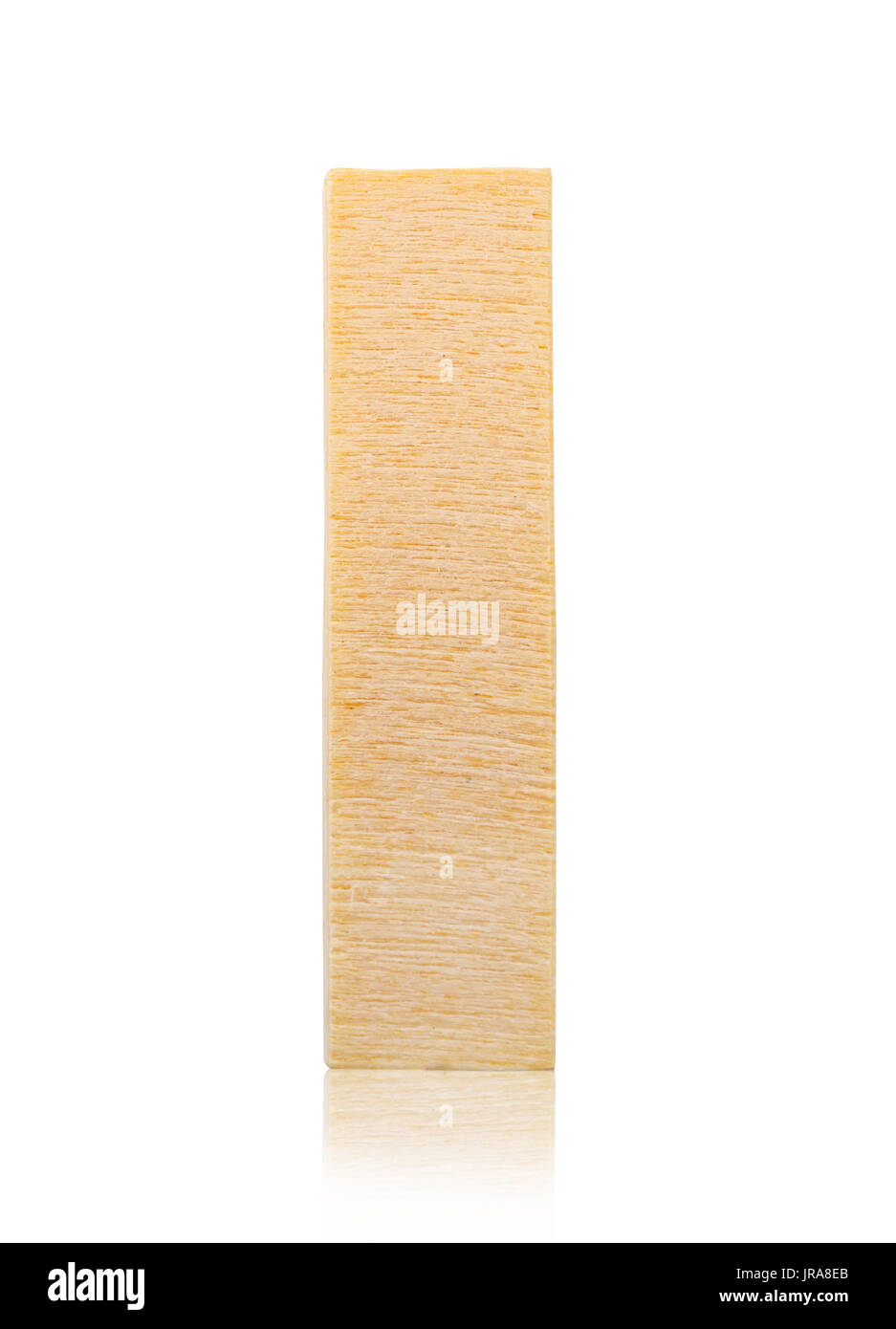 Single capital block wooden letter I isolated on white background, Save ...