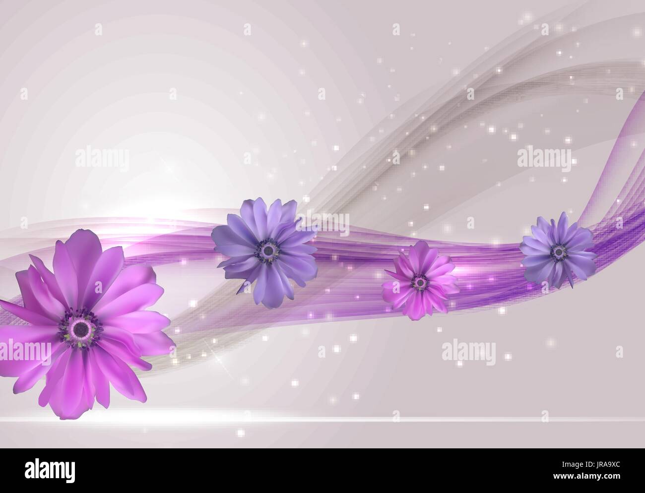 Vector flowers frame beautiful Stock Vector Images - Alamy