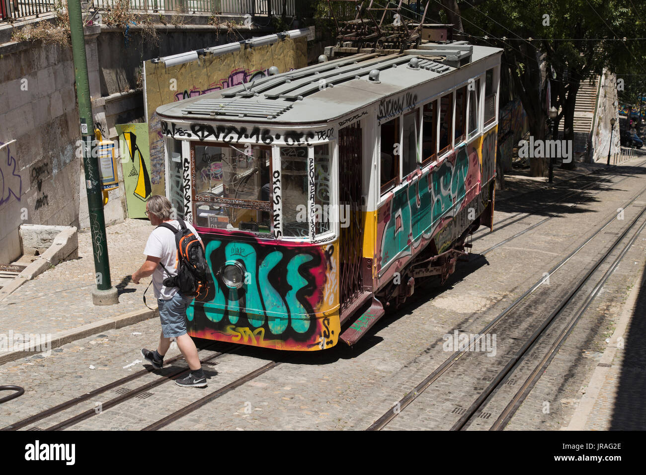 Graffiti tramway hi-res stock photography and images - Alamy