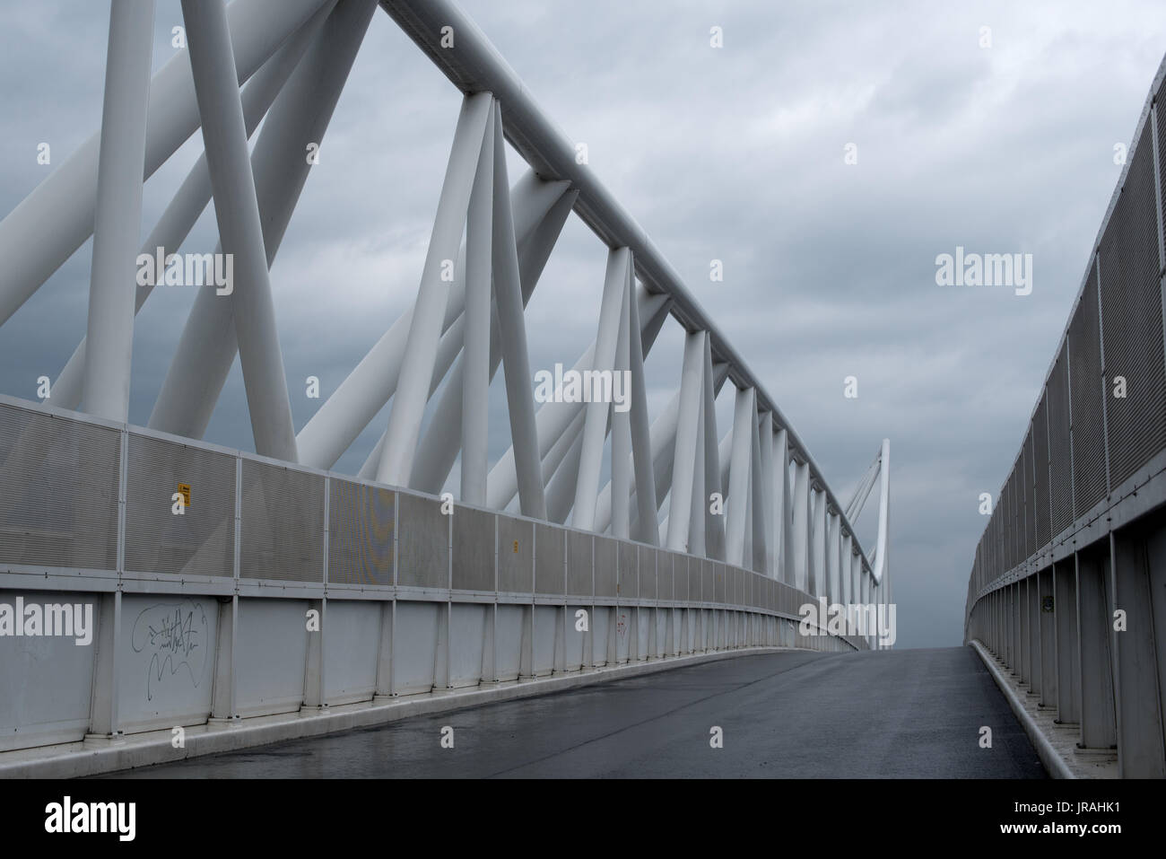 Akrobaten pedestrian bridge in Oslo, Norway Stock Photo - Alamy