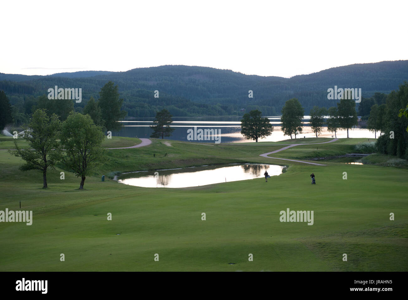 Golf course, Oslo, Norway Stock Photo - Alamy