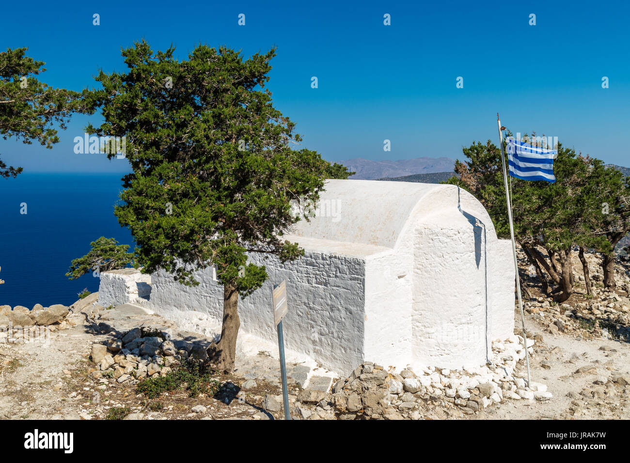 Ruin of Monolithos Castle, Rhodes, Greece Stock Photo - Alamy