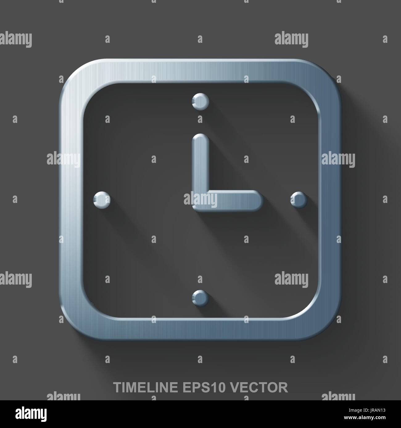 Timeline vector clock icon flat hi-res stock photography and images - Alamy