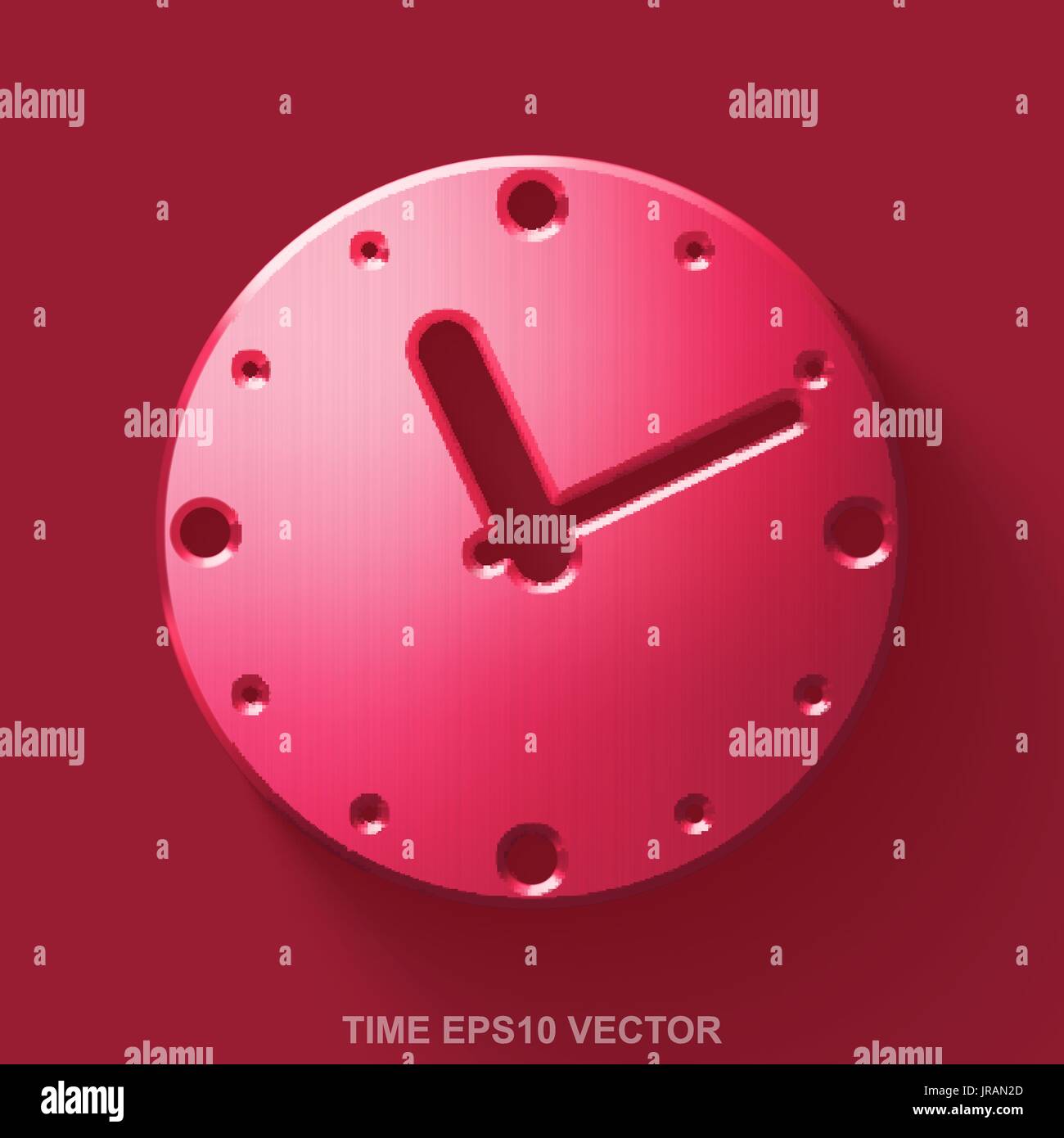 Timeline vector clock icon flat hi-res stock photography and images - Alamy