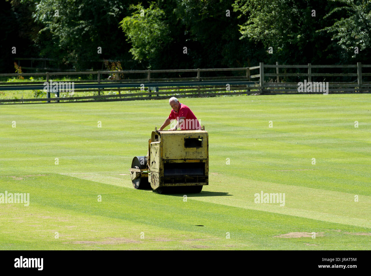 England cricket pitch roller hi-res stock photography and images - Alamy