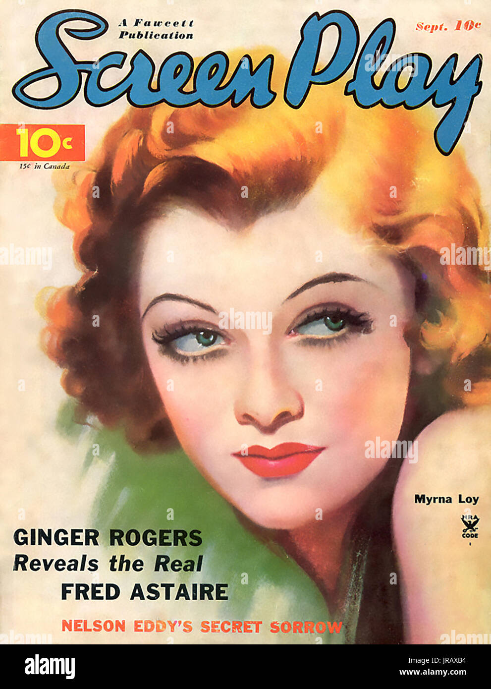Myrna loy 1930s hi-res stock photography and images - Alamy