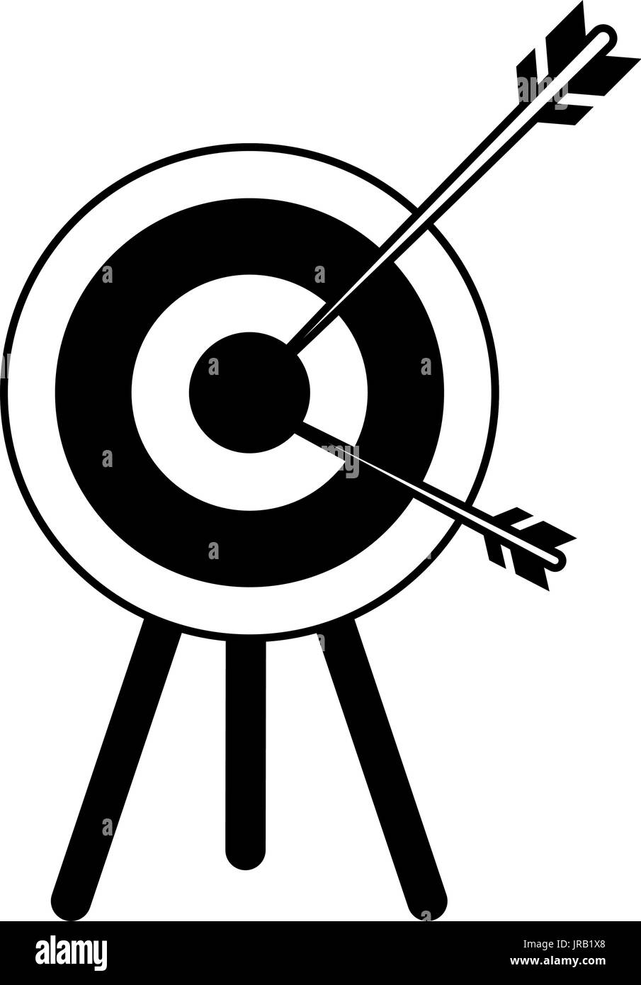 Bullseye dartboard Black and White Stock Photos & Images - Alamy