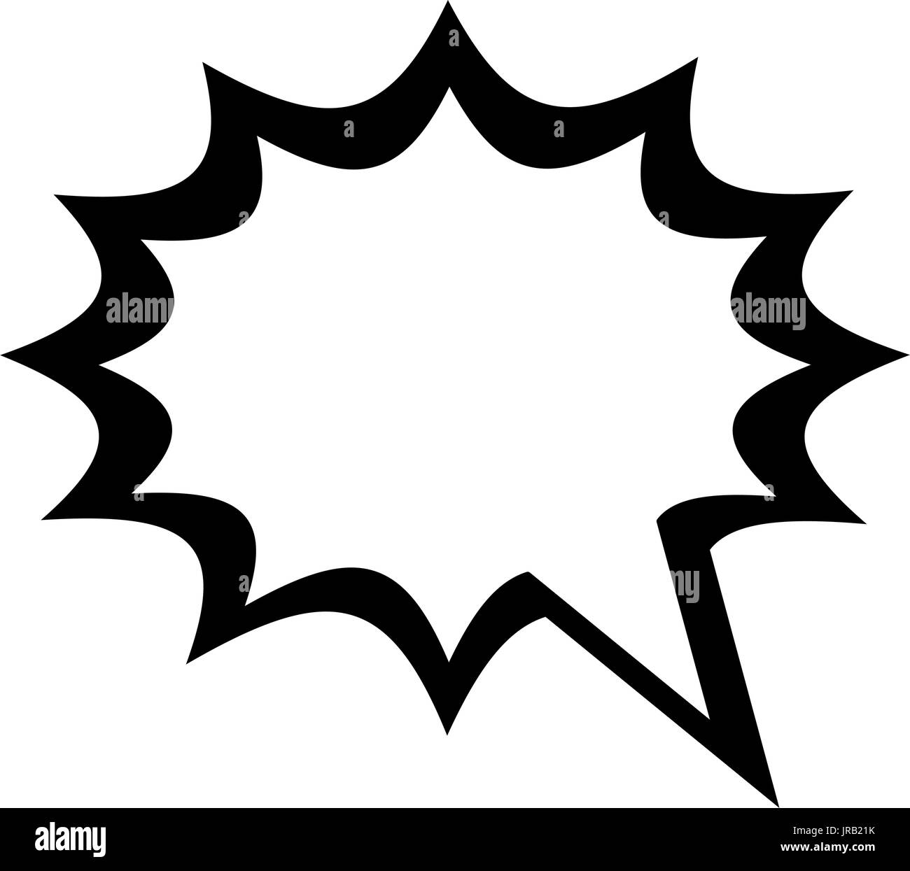 blank onomatopoeia bubble icon image Stock Vector Image & Art - Alamy