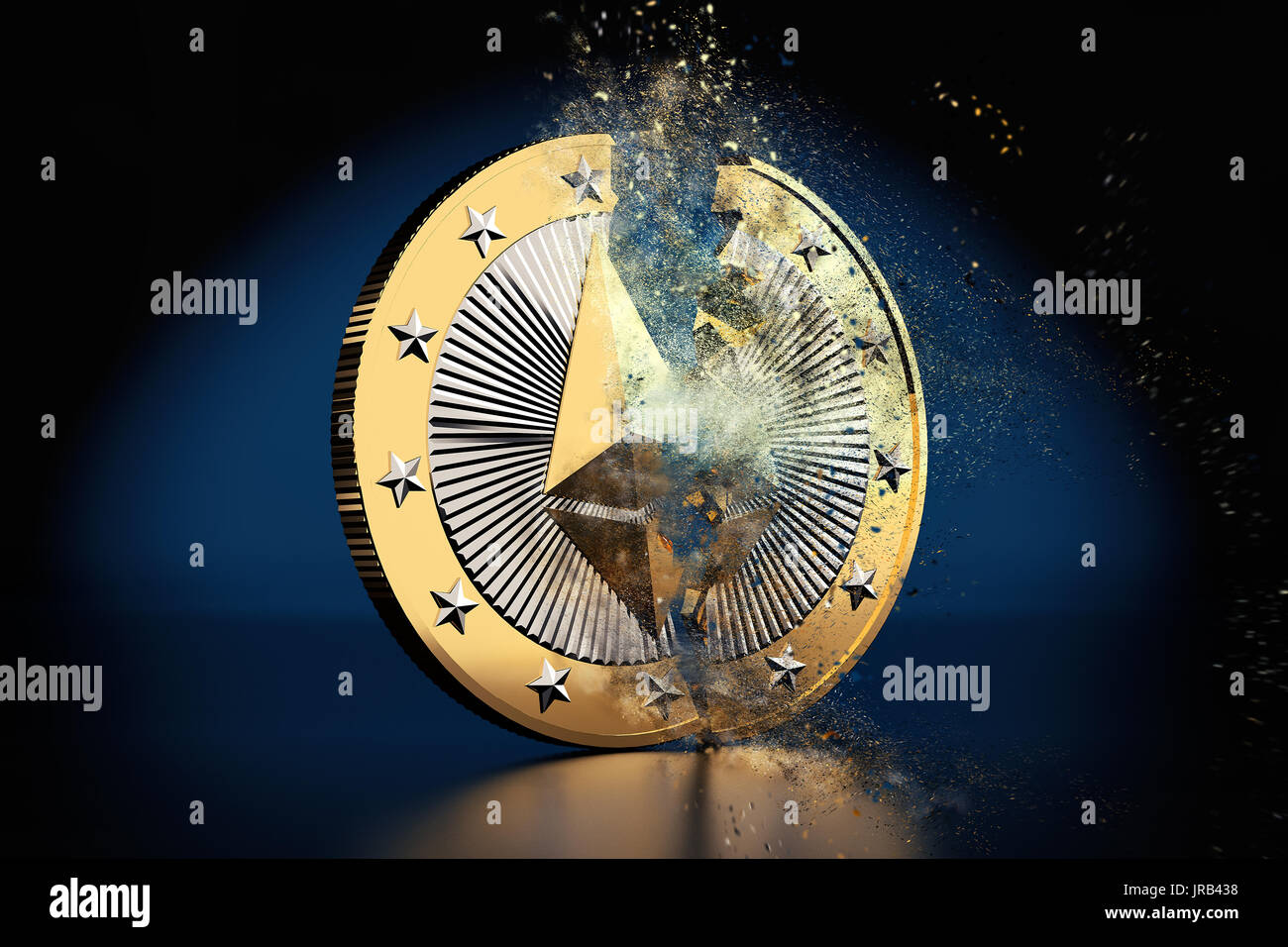 Broken coin hi-res stock photography and images - Alamy