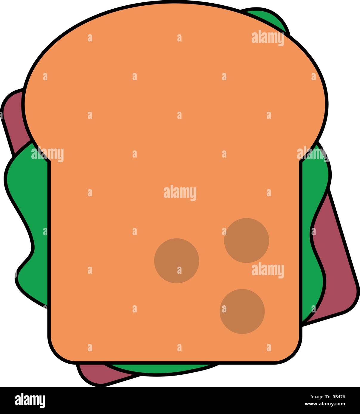 Ham sandwich sign Stock Vector Images - Alamy