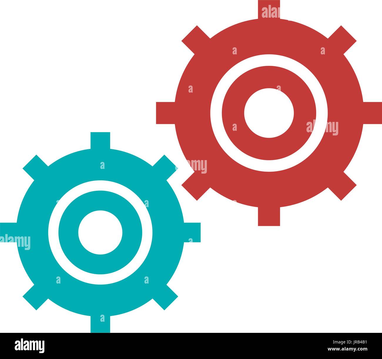 gears symbol concept of motion and mechanics connection and operation ...